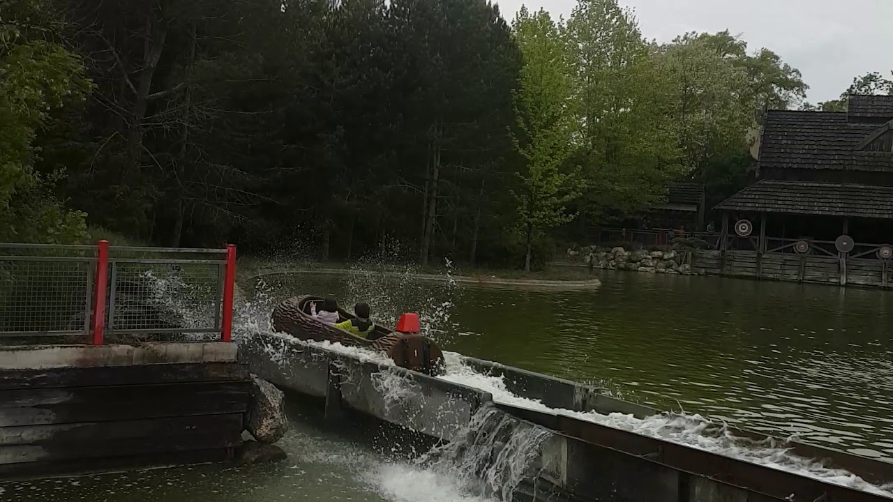 Walibi sud ouest " bûches " chute - YouTube