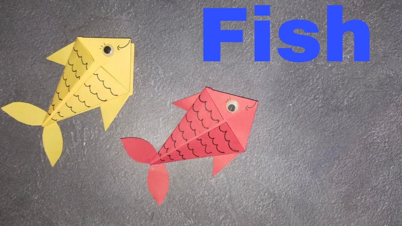 How to make craft fish | How to make paper fish - YouTube