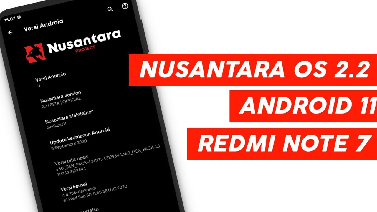 Install ROM Nusantara OS 2.2 Android 11 di Redmi Note 7 (Lavender ...