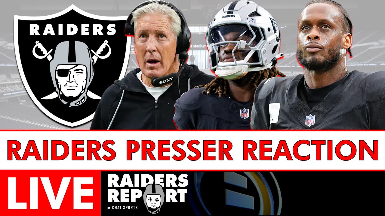 Raiders Presser Reaction After Pete Carroll, Geno Smith & Ashton Jeanty ...