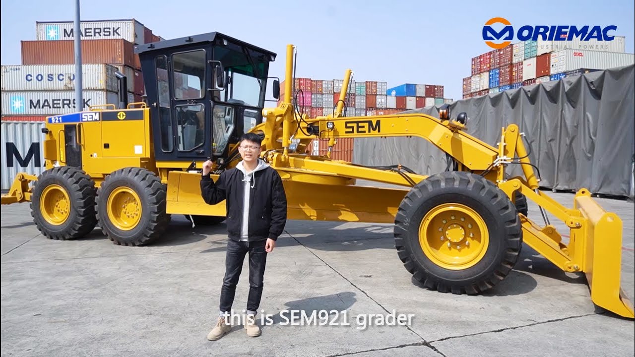 ORIEMAC Shipped One SEM 921 Motor Grader to Madagascar - YouTube