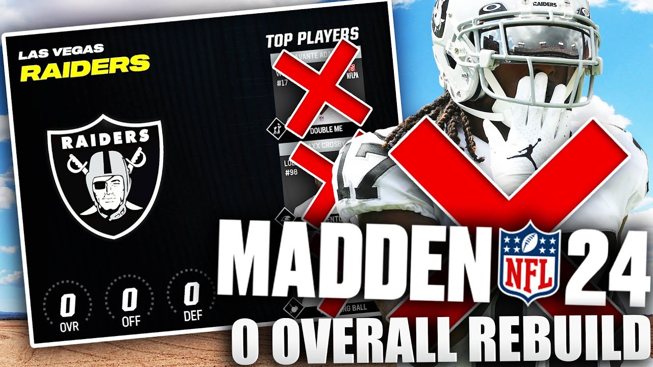 This Is The Hardest Rebuild Possible... Zero Overall Las Vegas Raiders ...