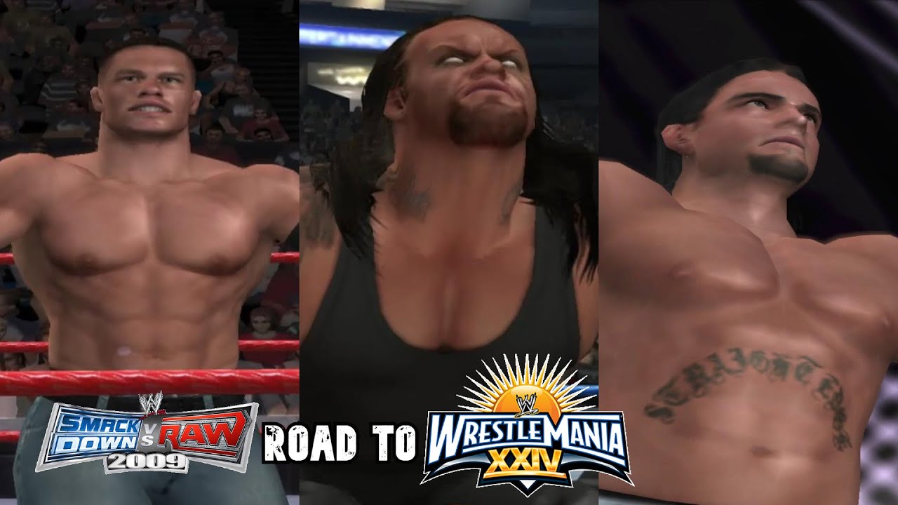 WWE SmackDown! vs. Raw 2009 - Every Road To WrestleMania in One Video ...