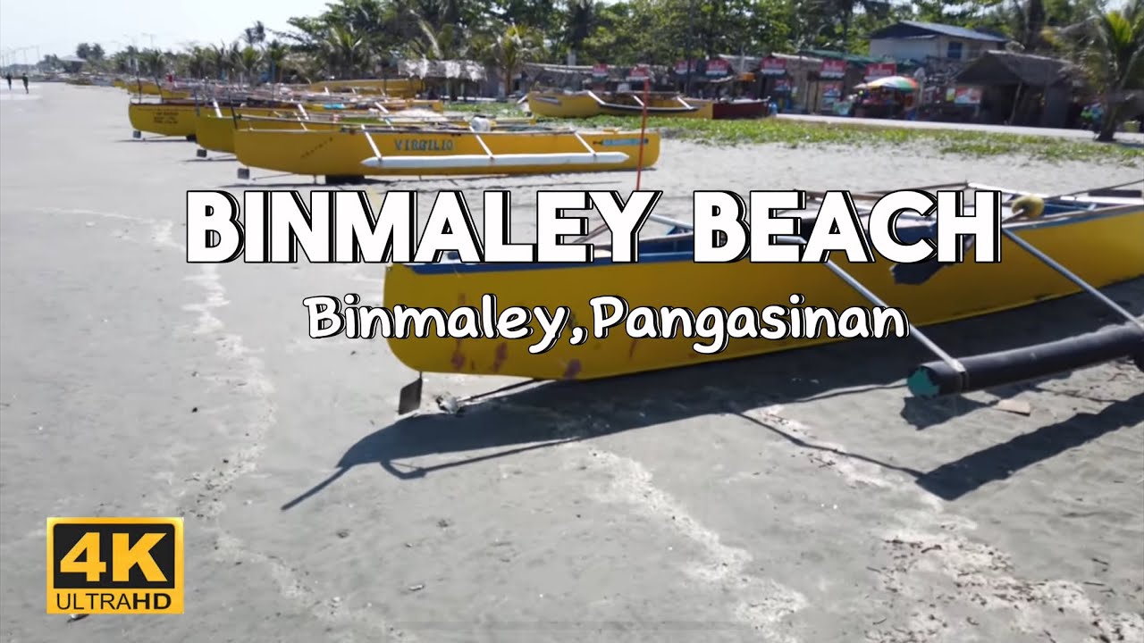 [4K]HDR Binmaley Beach Walking Tour on a Relaxing Day-Binmaley ...