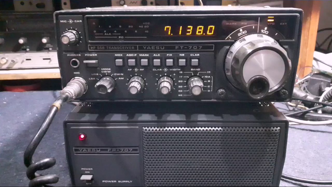 #263 Yaesu FT 707 Y FP707 - YouTube