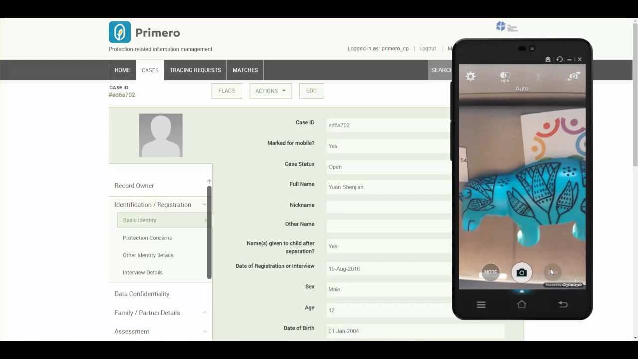 Primero mobile client Release 4 Sept 2016 - YouTube