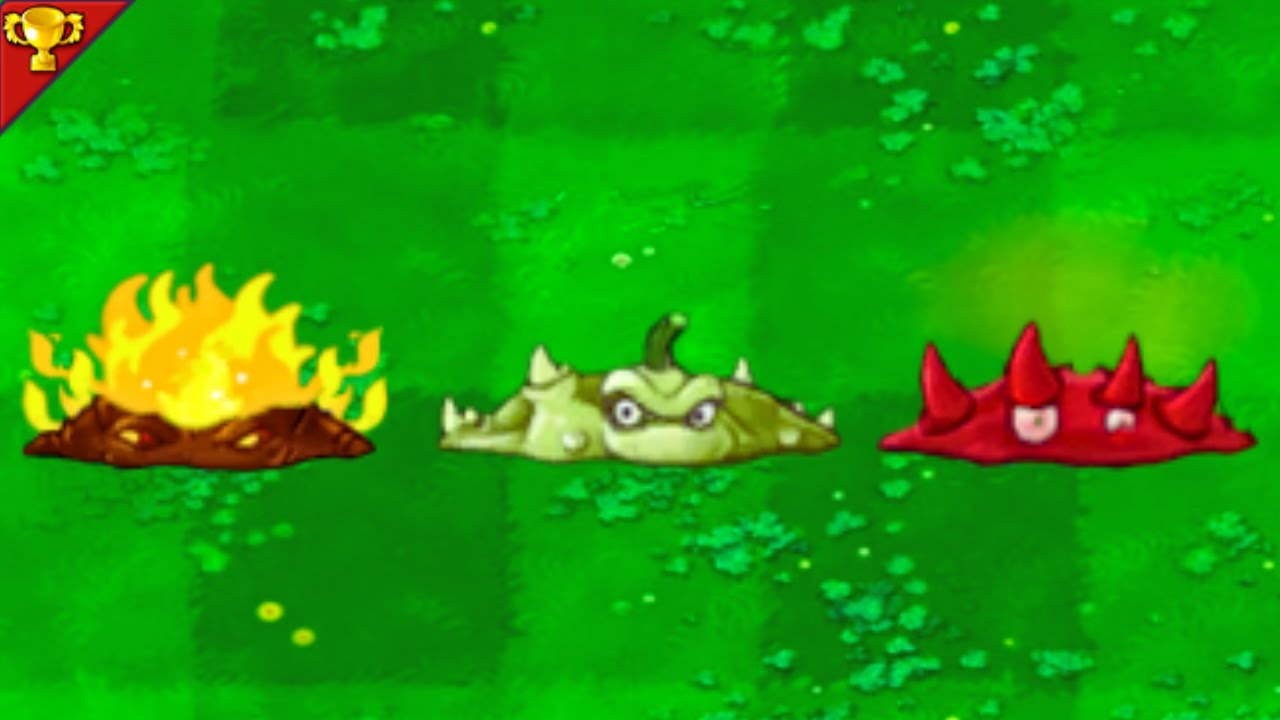 Plants vs Zombies : Spikeweed Plants ( Squash Torchwood Fire ) - YouTube