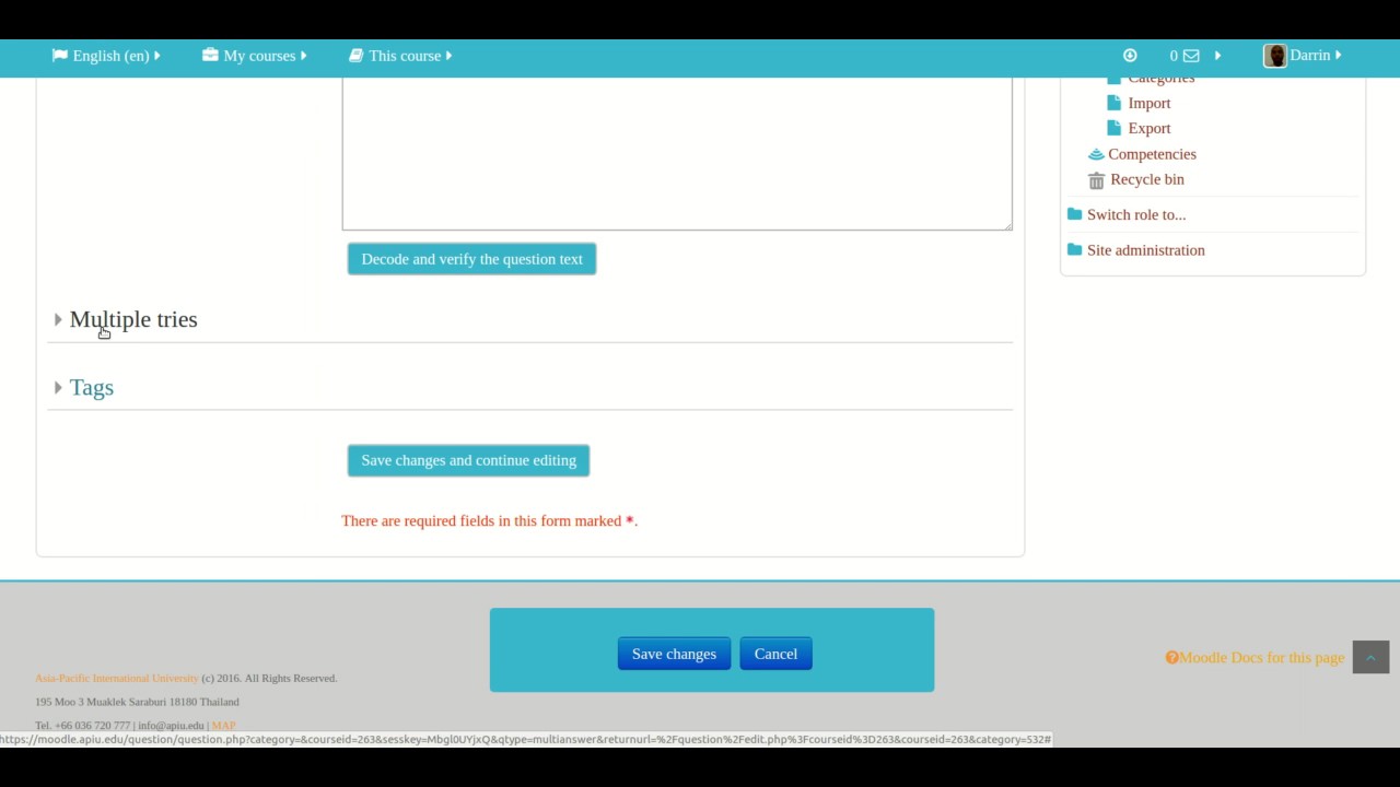 Short Answer Cloze Questions in Moodle - YouTube