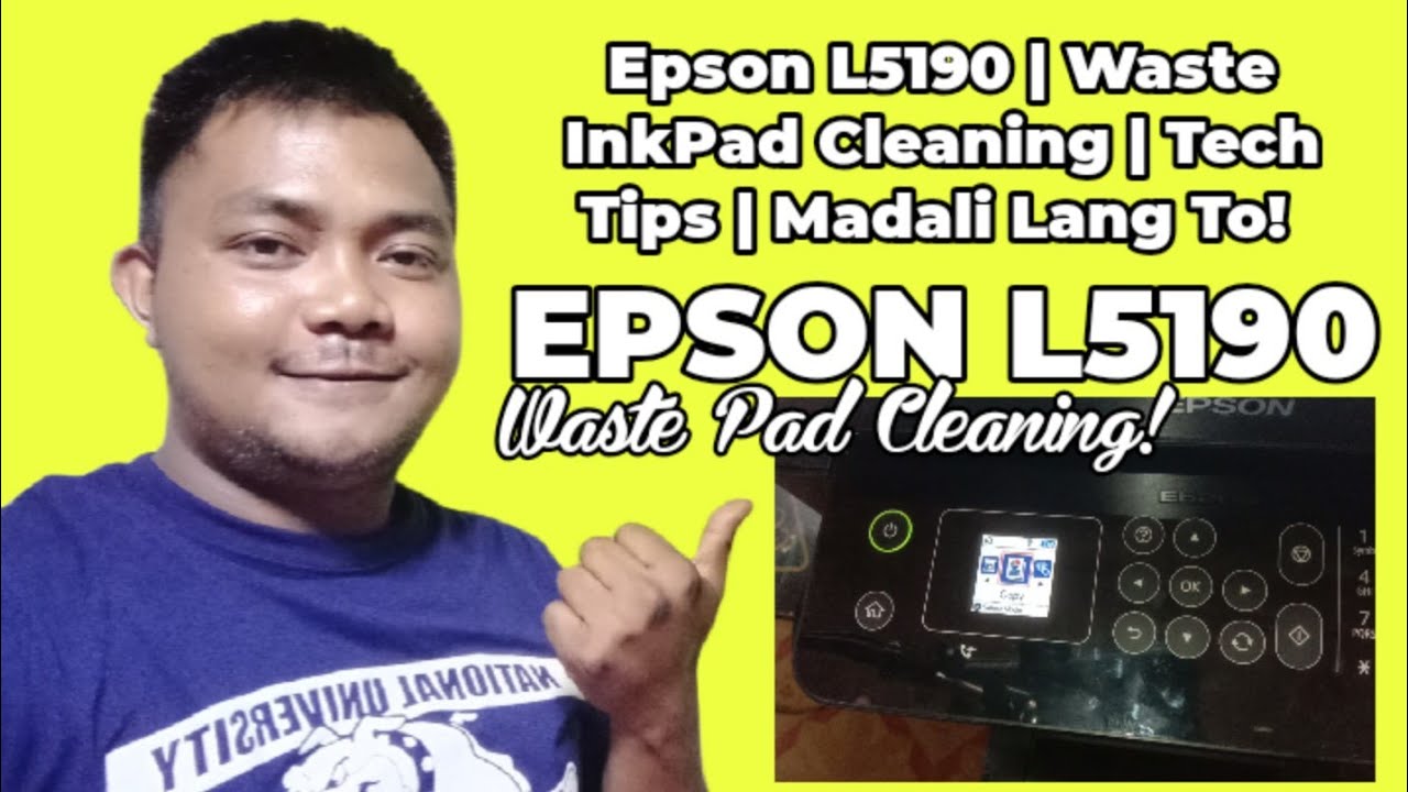 Epson L5190 | Waste Pad Cleaning | Tech Tips | Printer Repair - YouTube
