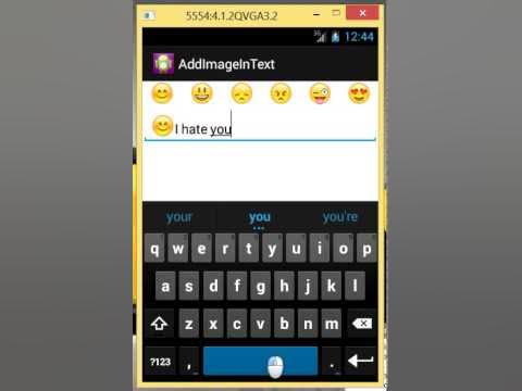 Add Smiley/Emojis in EditText in Android - YouTube