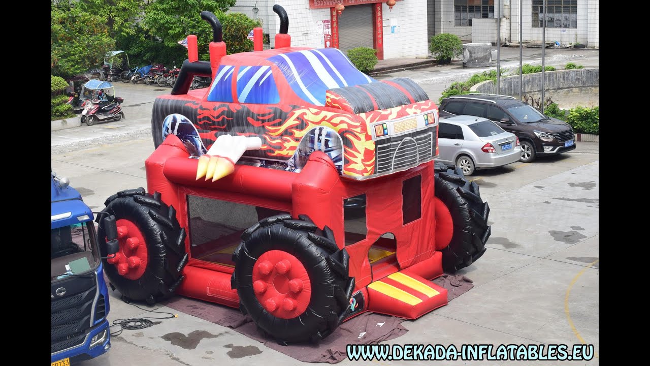 Monster Truck inflatable bounce castle - Inflatable Bouncy Castle ...