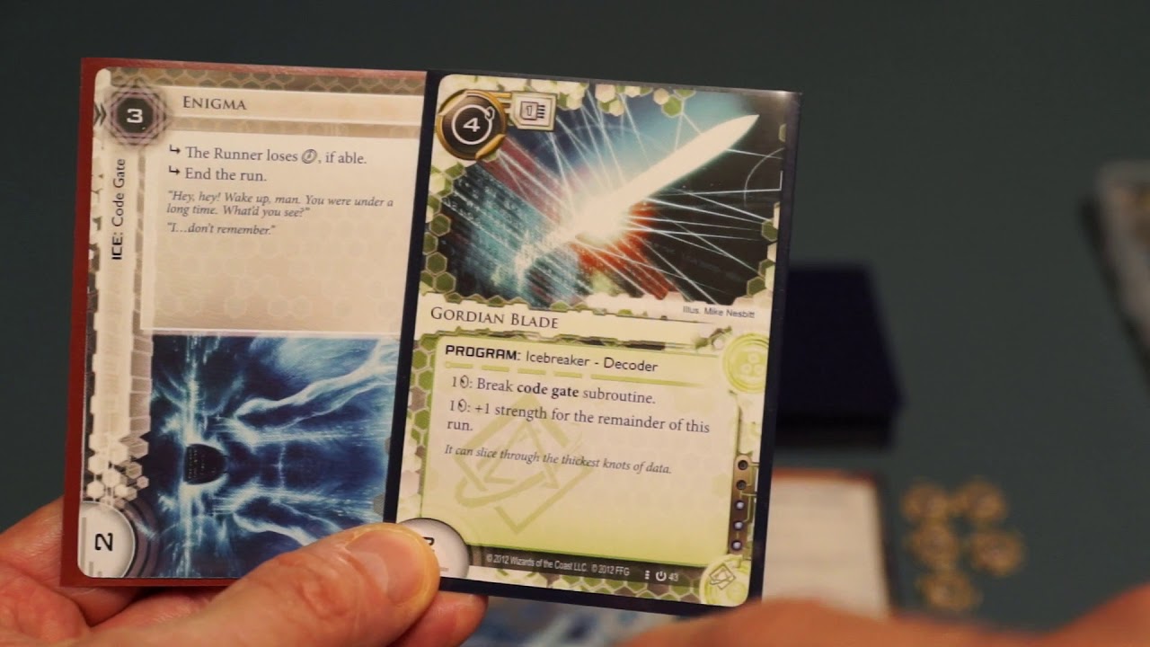 Playing The Runner of Netrunner The Card Game - YouTube