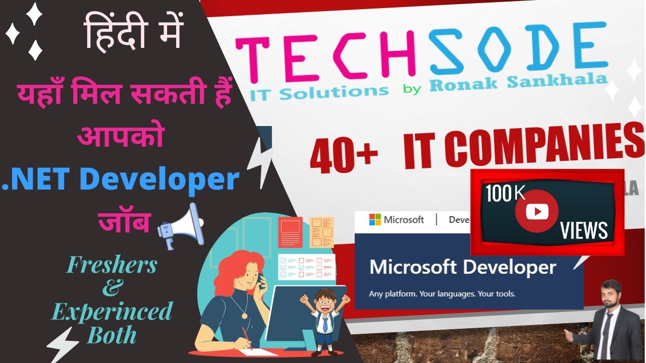 Microsoft .NET Developer Jobs || 40+ Indian Companies Offer .NET ...