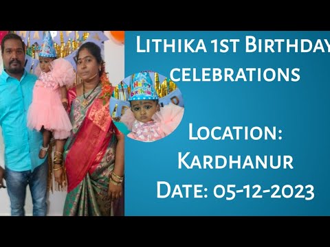 Lithika 1st birthday celebrations 🎊🎉 in Kardhanur #patancheru #birthday ...