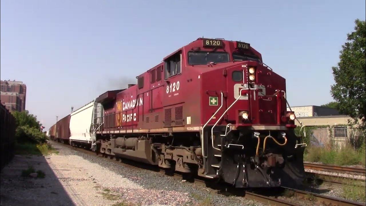 (CPKC) CP 230 with KCSM 4135 mid DPU passing Osler - YouTube