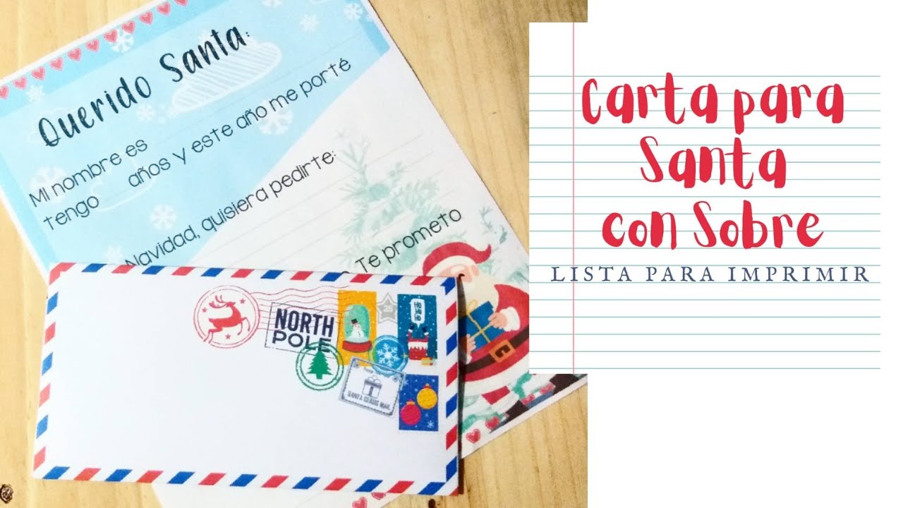 CARTA PARA SANTA - PDF GRATIS - YouTube