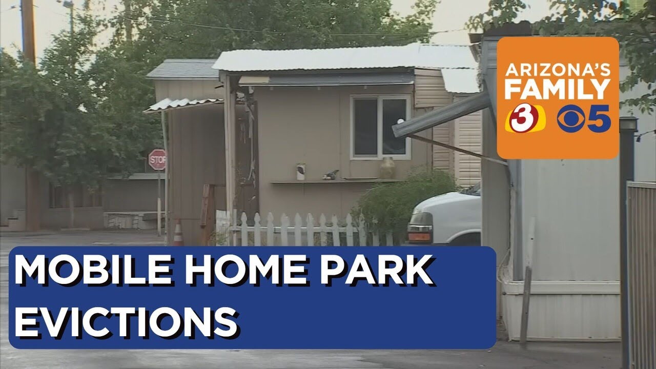 Hundreds face evictions at Phoenix mobile home parks - YouTube