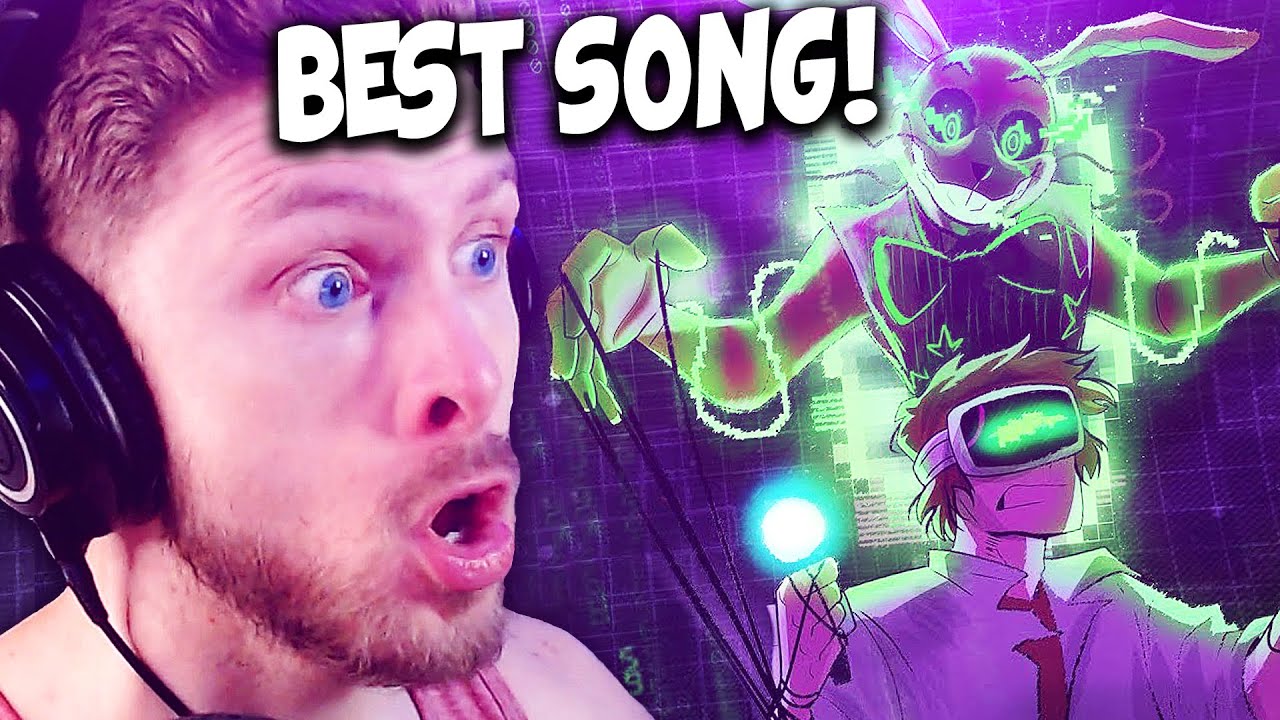 FNAF GLITCHTRAP SONG LET ME OUT BY APANGRYPIGGY FT. DAWKO REACTION ...