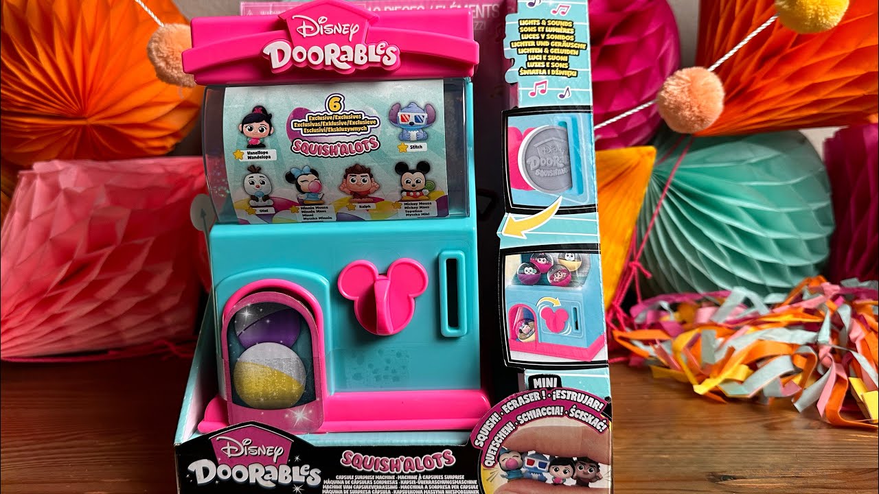 Disney Toy Unboxing | Doorables Squish’Alots Vending Machine ...