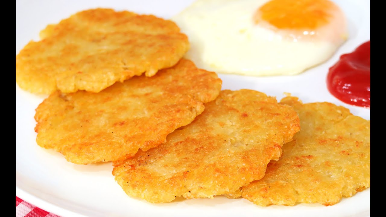 Hash Brown | Tortitas de Papas | Desayunos fáciles y rápidos - YouTube