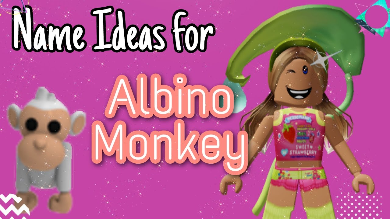 Name Ideas For Your Pet Albino Monkey in Adopt Me | Simply Spaghettxi ...
