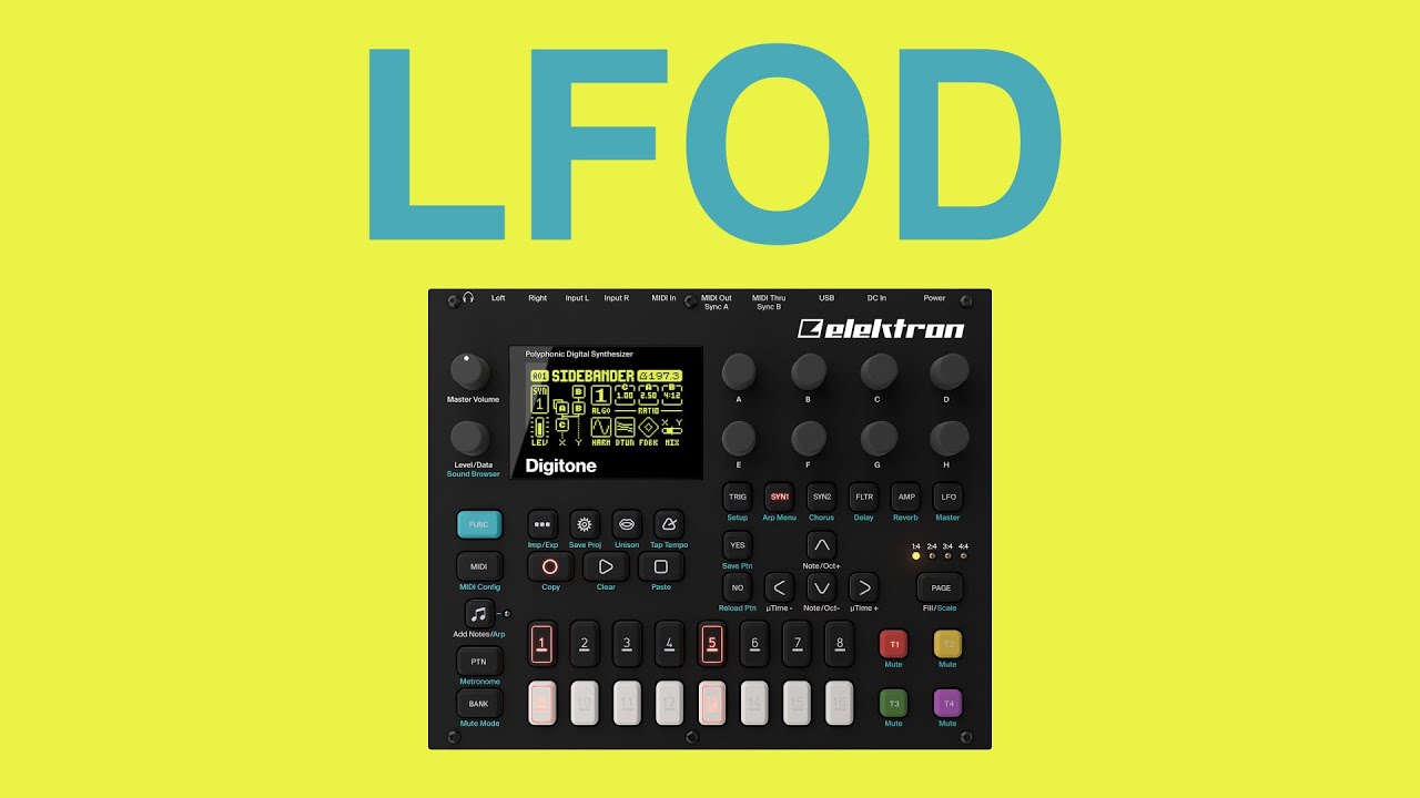 LFOD section randomizer and LFO per knob MIDI device for Digitone - YouTube