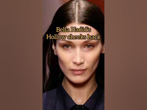 Bella Hadid hollow cheeks hack😍 #shorts #makeuphacks #2022 #makeup #grwm #beauty #creator # ...