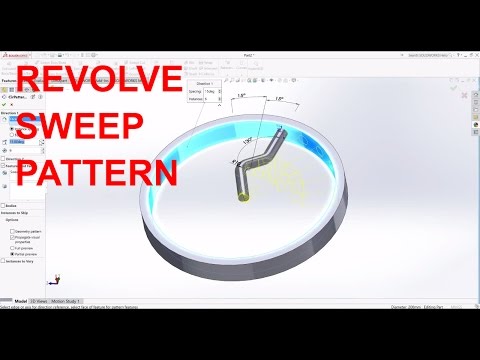 Solidworks 2017 Tutorial | Sketch Revolve Sweep - Solidworks