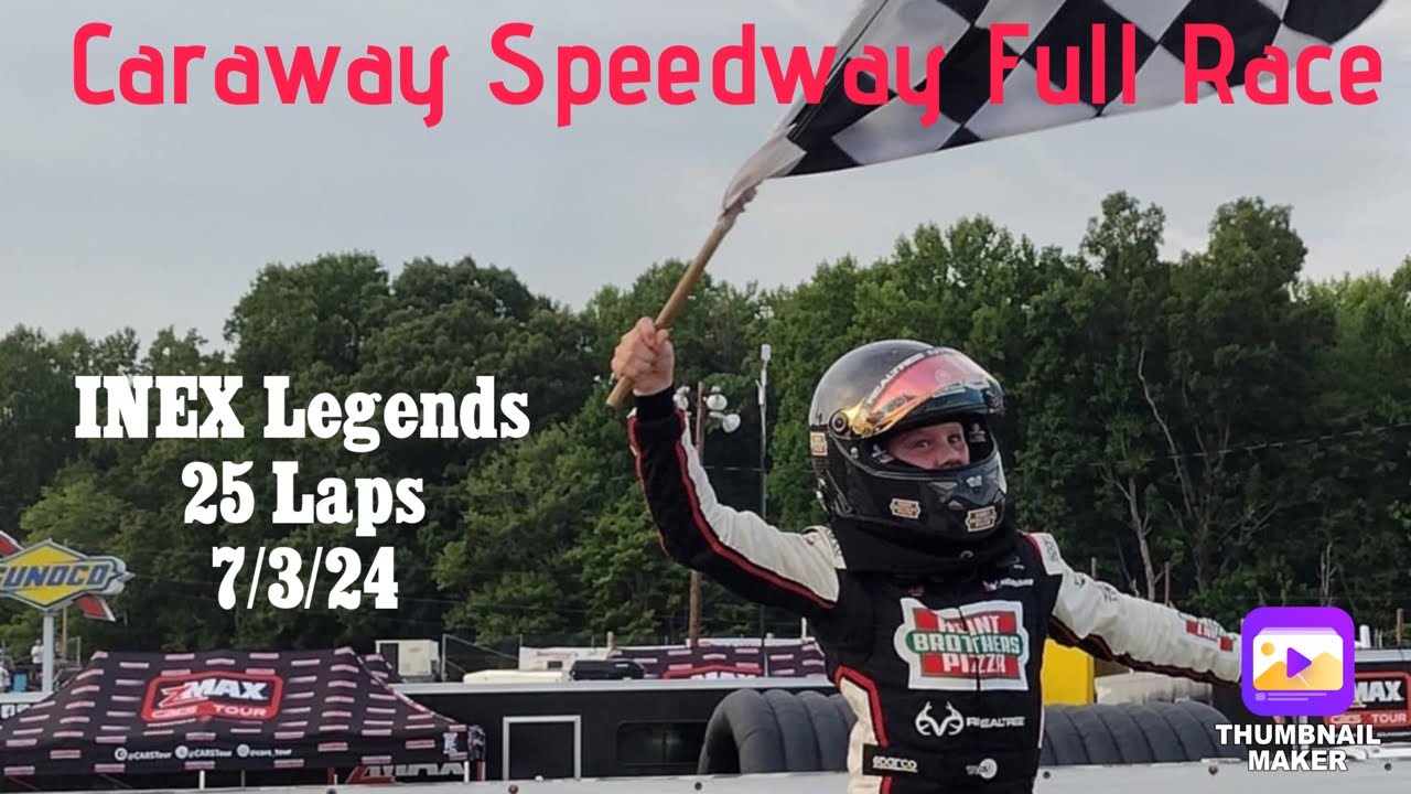 Short Track Racing Full Race: INEX Legends at Caraway Speedway (7/3/24 ...