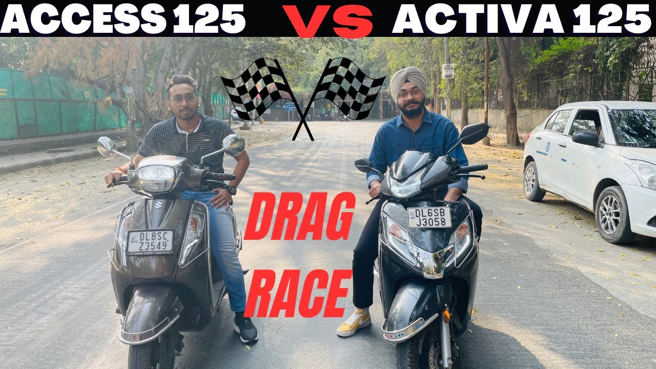 ACCESS 125 VS ACTIVA 125 DRAG RACE | ACCELERATION TEST | - YouTube