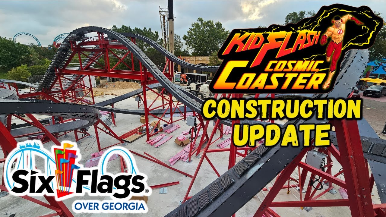 Kid Flash COMPLETE! | Fright Fest Decor & Labor Day! Six Flags Over ...