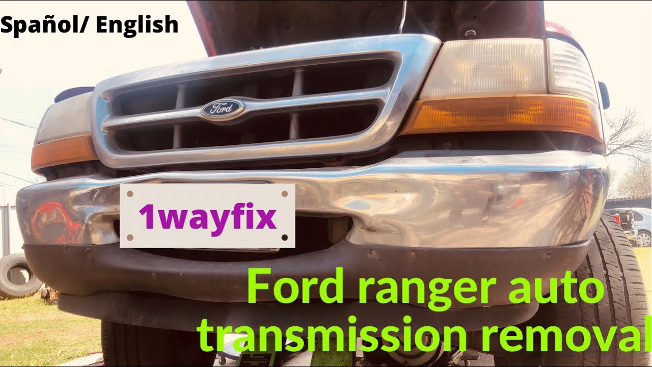 how to 2000 ford ranger 2.3 auto transmission removal/removiendo ...