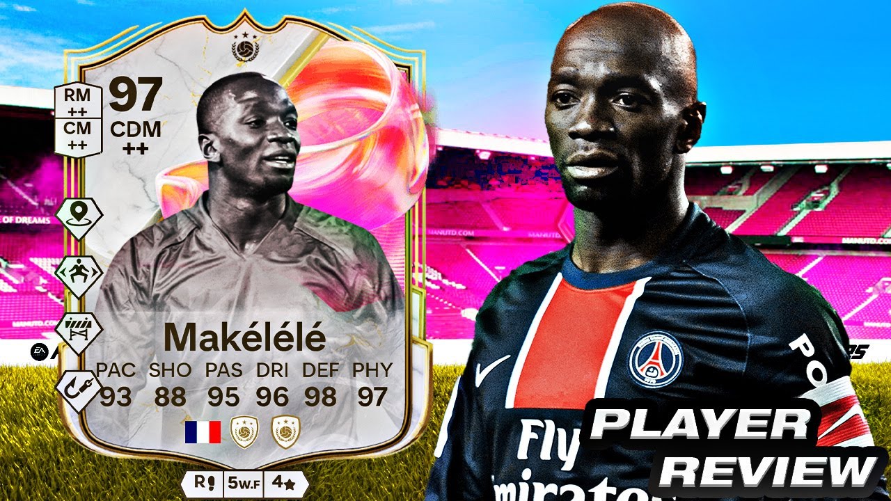 ¡DEFENSA Y DISTRIBUCIÓN DE JUEGO EXCEPCIONAL! 97 Claude MAKELELE ÍCONO ...