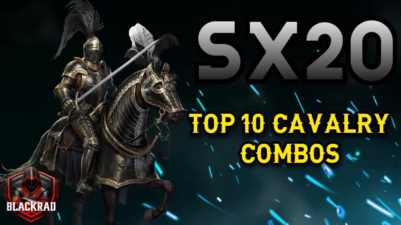 Sx20 FREE TO PLAY AND PAID TOP 10 CAVALRY COMBOS - Rise of Castles Ice and Fire - YouTube