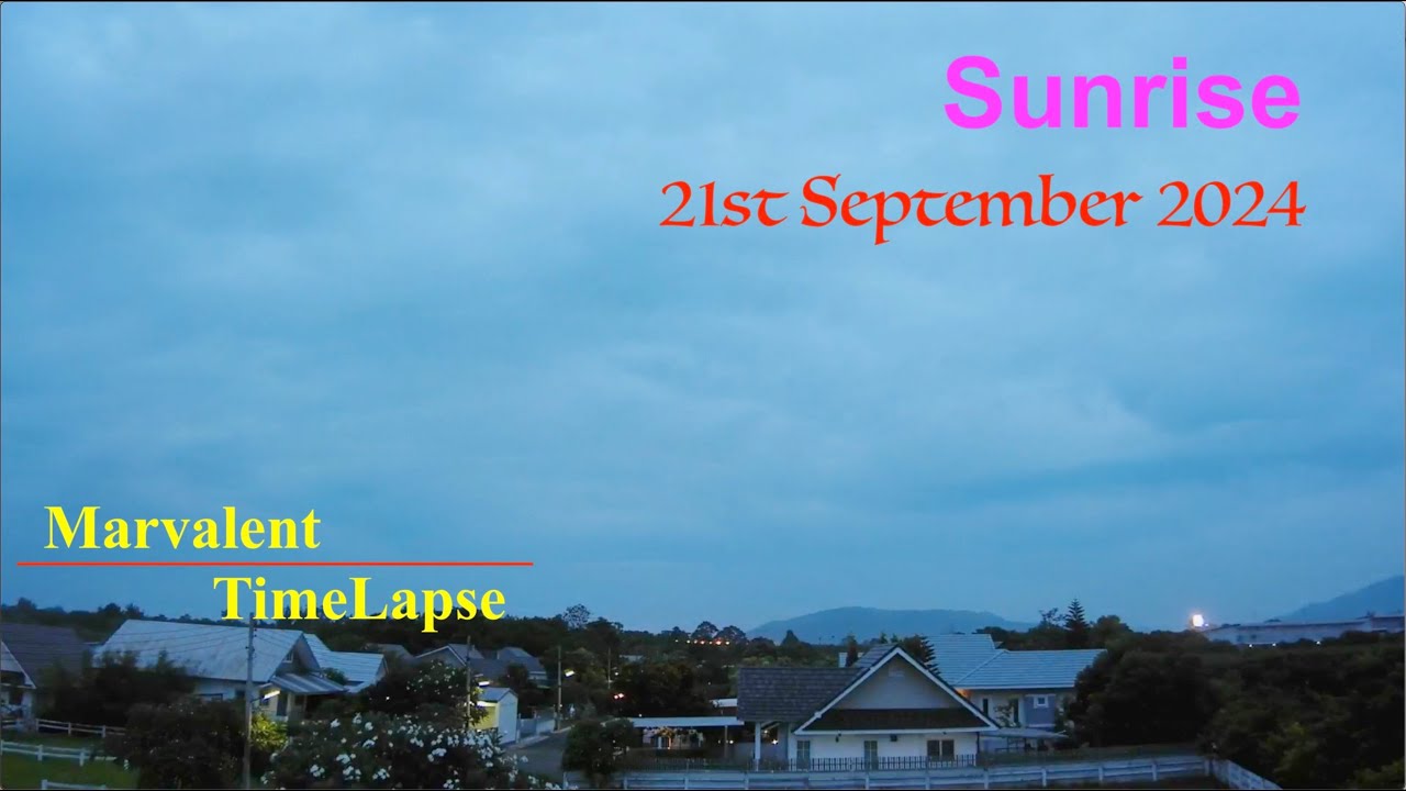 A really cloudy morning, no sun visible as the day dawns - YouTube