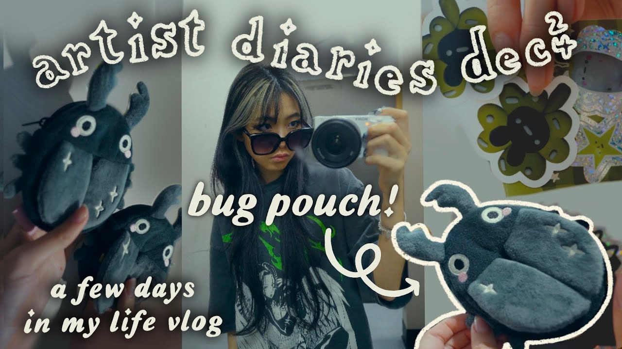 New Party Bug Pouch DESIGN PROCESS + Hotdog The Ferret 🦡 Days In My ...