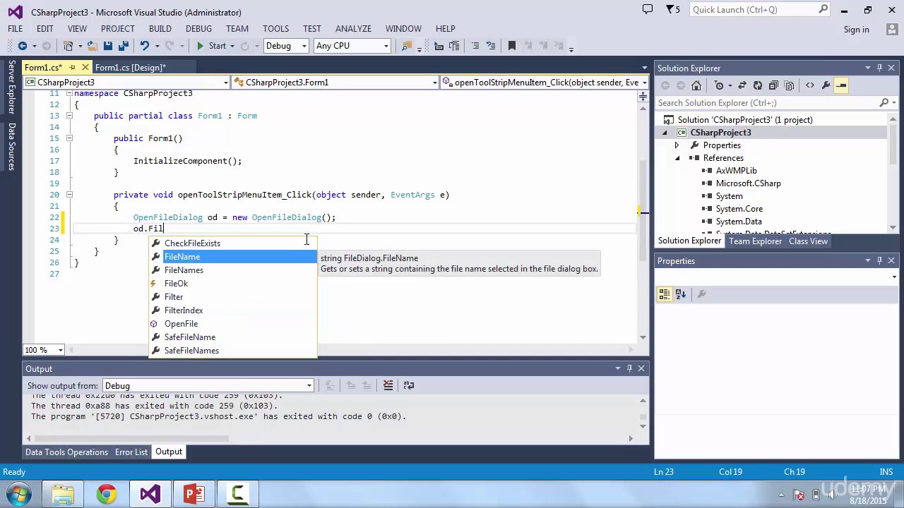 Media player project in C# Part1 - YouTube