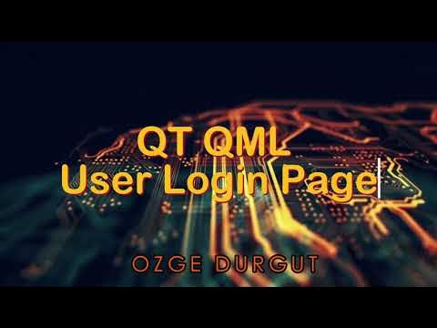 QT QML | User Login Page - YouTube