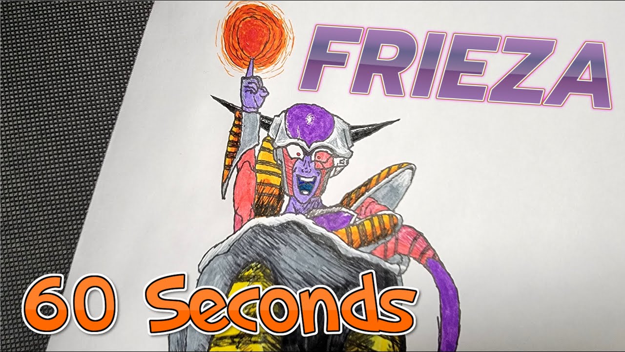 How to Draw Frieza in Under 60 SECONDS | Simple Drawing Tutorial - YouTube