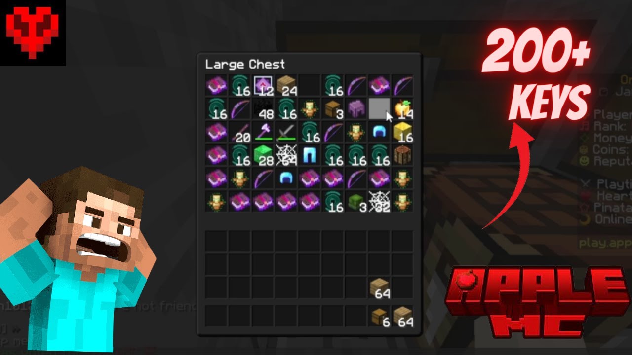 I open 200+ common keys ll minecraft applemcll Nishan Gaming - YouTube
