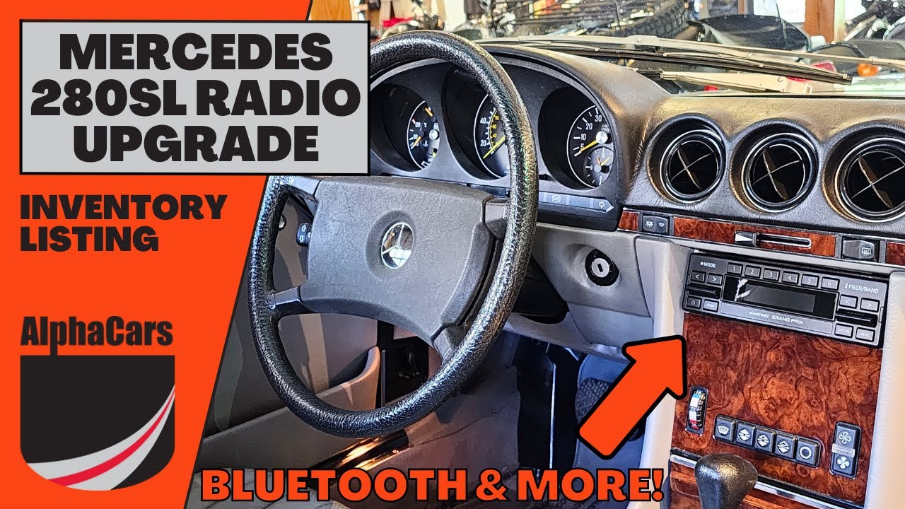 A Retro Look with Modern Features: 1985 Mercedes 280SL Radio Upgrade ...