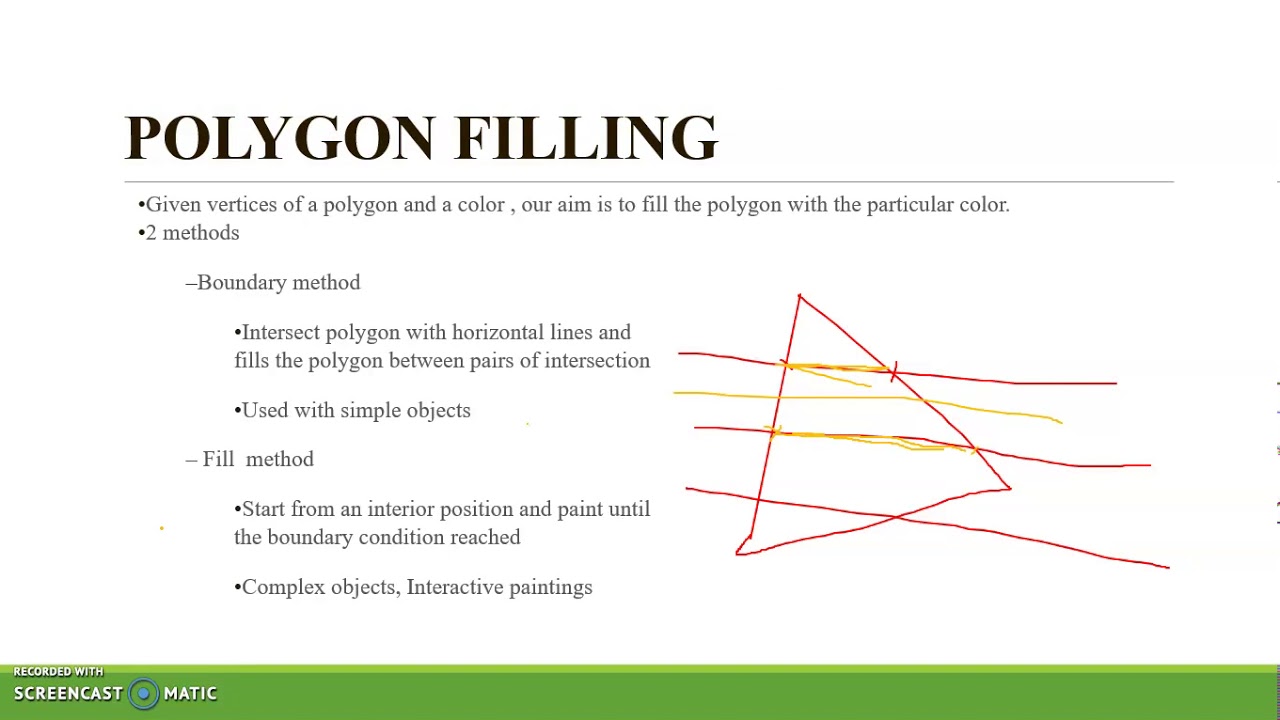 Polygon Filling Scan Line Polygon Filling Algorithm Youtube 6573