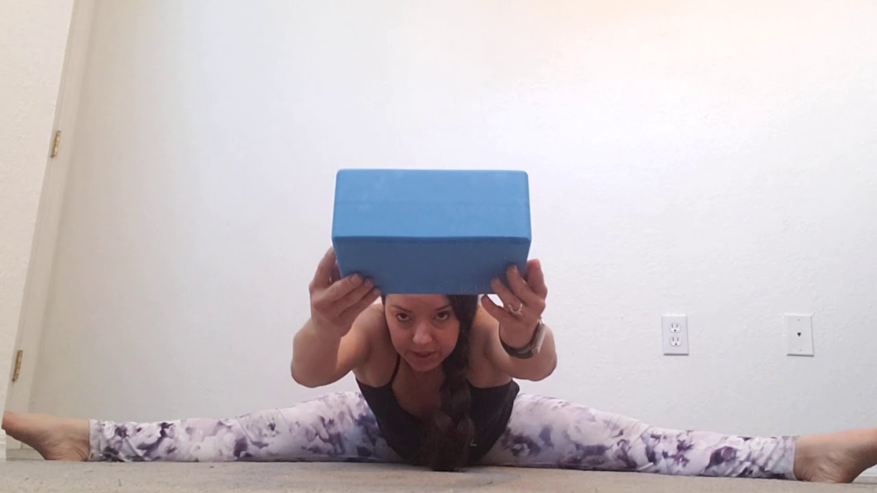 Flexibility prep- #12 straddle block serves - YouTube