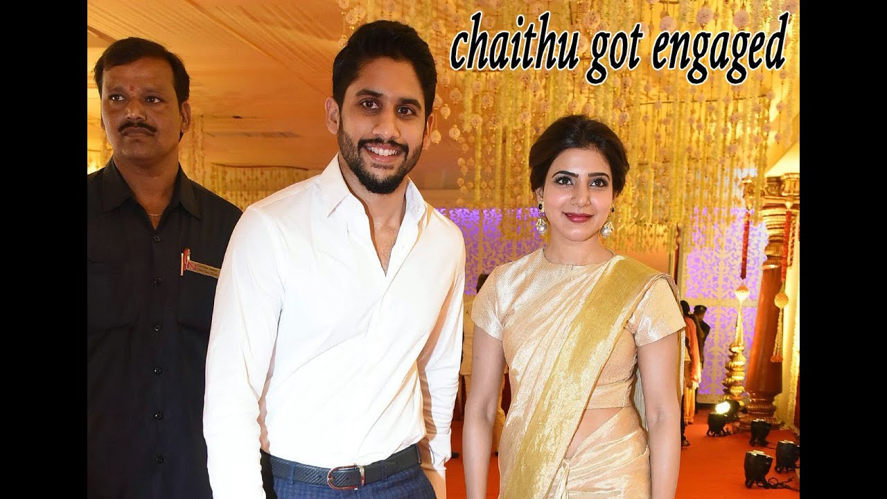 chaithu and samantha engagement video - YouTube