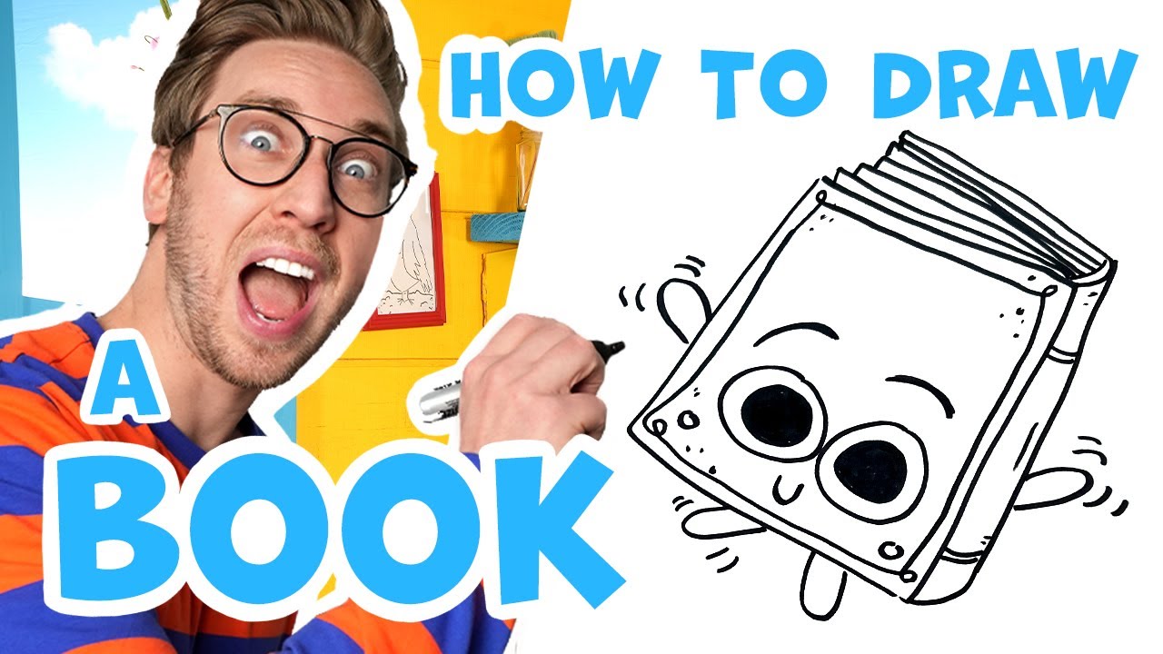 How to Draw a Book | Drawing Lessons For Kids | Learn to Draw For ...