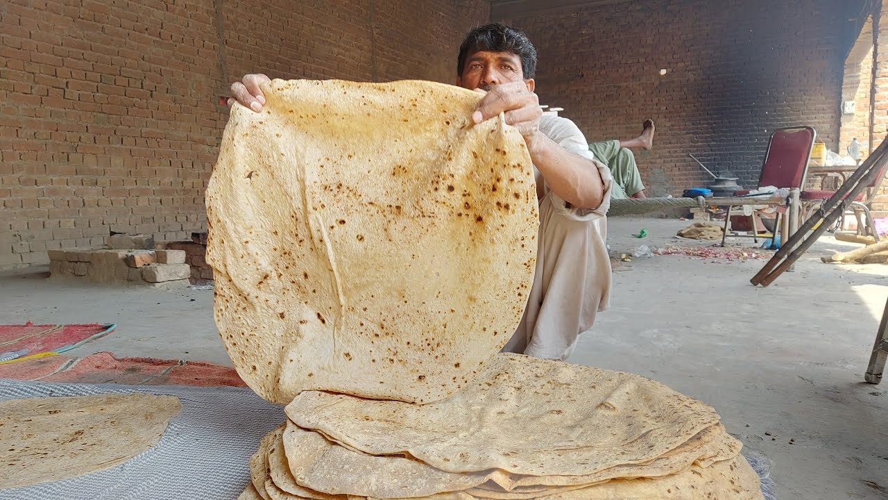 Shadi pr itni bari roti ksy bnaty ha - YouTube