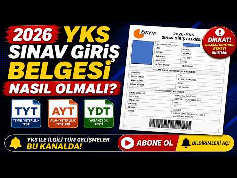 📢 2026 YKS TAYFA DİKKAT! Sınav Giriş Belgesi Nasıl Olmalı?🔥 ÖSYM'nin Kritik Uyarıları #2026yks #ayt