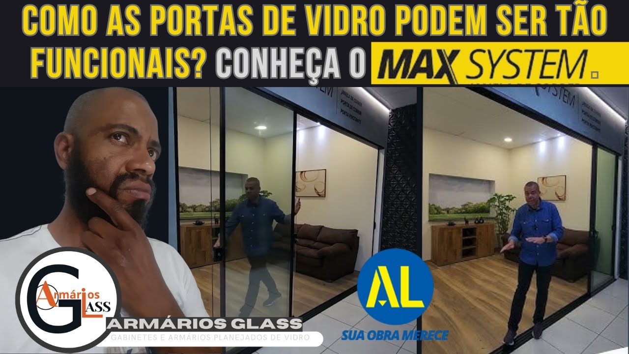 Max System: O futuro das portas de vidro começou agora! - YouTube