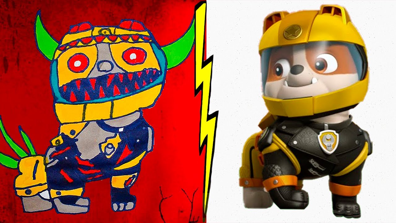 Paw Patrol RUBBLE Costume Horror Version Art 2021 | scary | bhoot AS ...