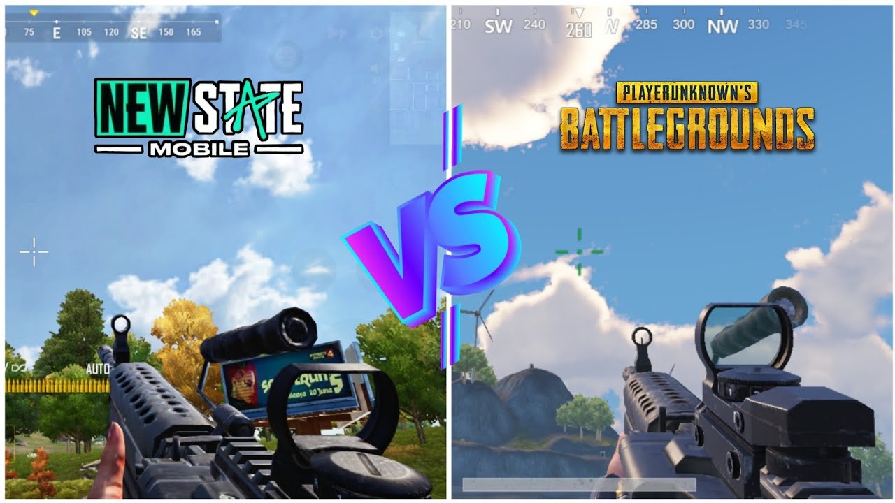 New State Vs PUBG/BGMI clone to clone comparison - YouTube